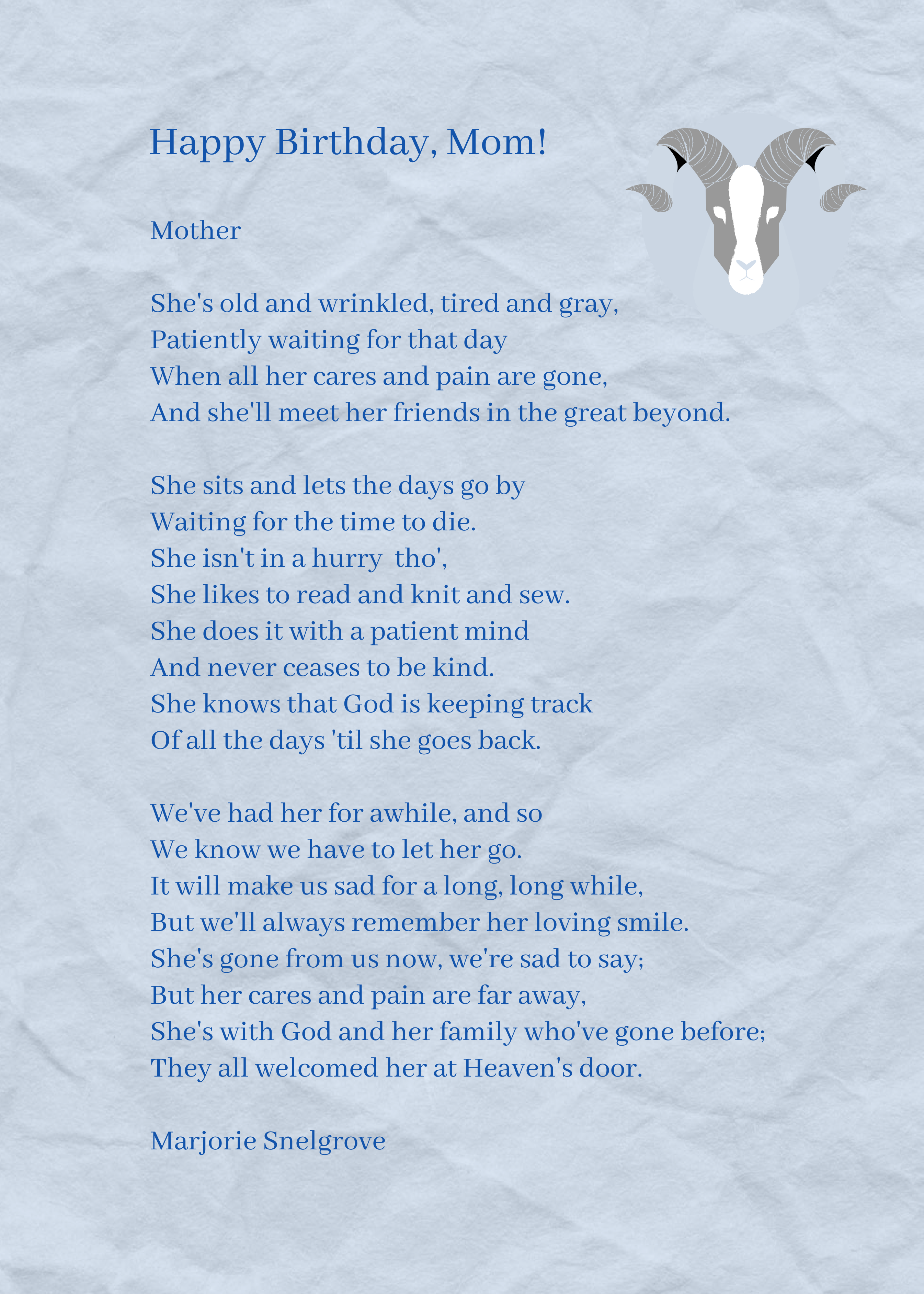Mother – Audities' Cards